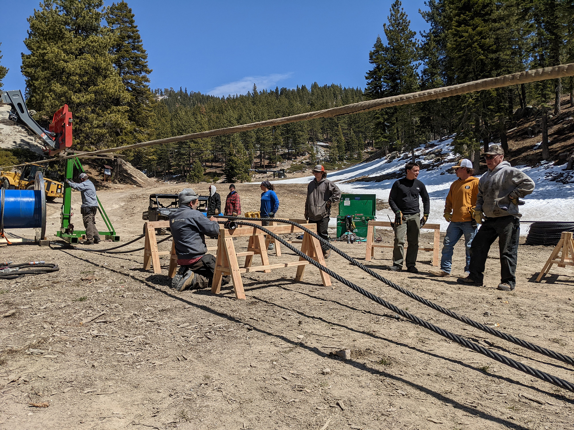 Lodgepole Chairlift Haul Rope Replacement | Diamond Peak Ski Resort
