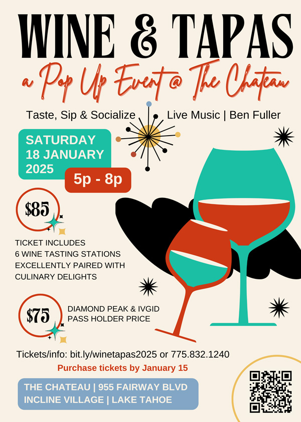 Wine & Tapas | Diamond Peak Ski Resort