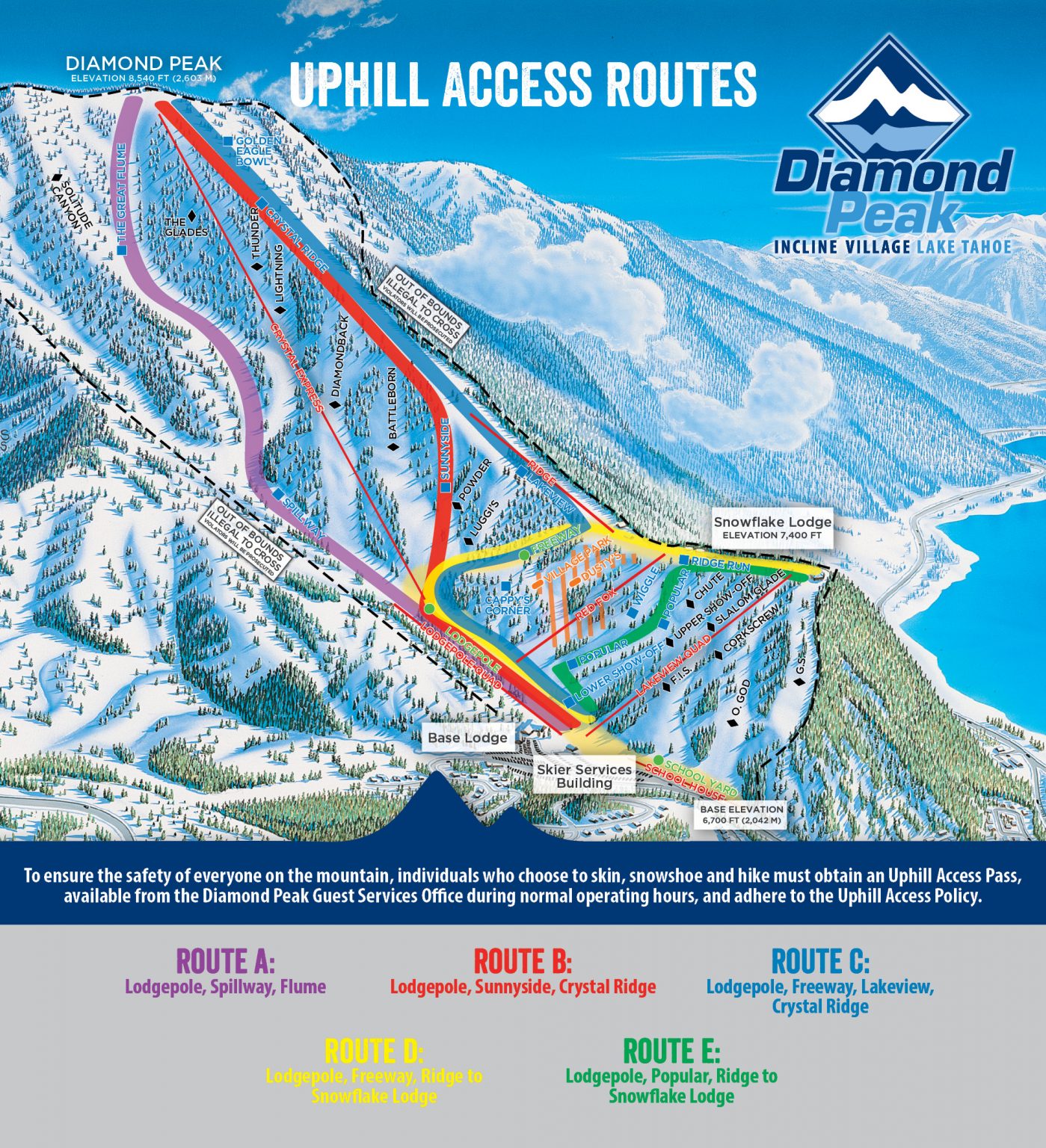 Uphill Use Policy | Diamond Peak Ski Resort