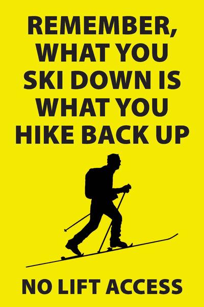 Backcountry Gate - Diamond Peak Ski Resort